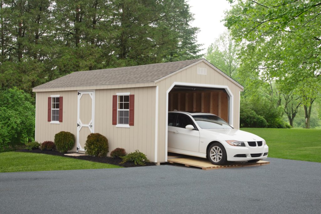Custom Built 7' Cottage Garage - Storage Buildings Maryland